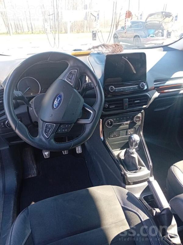 Blue Ford EcoSport 2019 in Riga, with an engine capacity of 1.00 L and mileage of 52 thousand km for 11200 €, photo 9 on AUTOMOTO.COM.LV