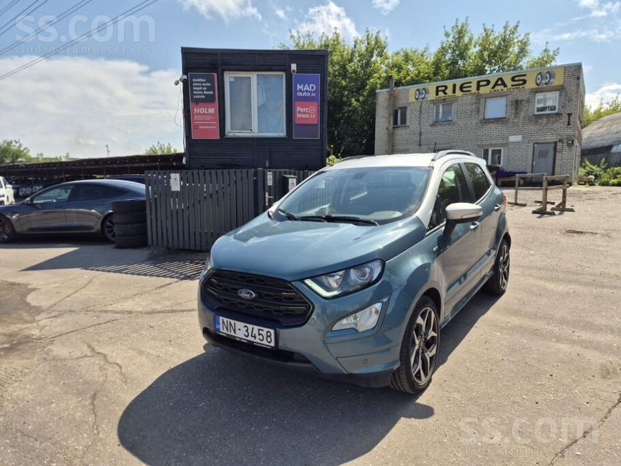 Синий Форд Экоспорт 2019 в Рига, объемом двигателя 1.00 л и пробегом 55 тыс. км за 11990 €, фото 1 на AUTOMOTO.COM.LV
