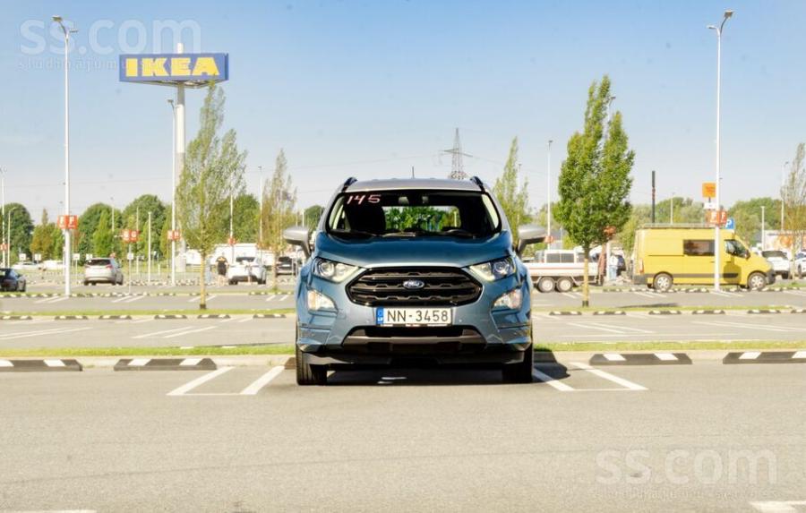 Blue Ford EcoSport 2019 in Riga, with an engine capacity of 1.00 L and mileage of 55 thousand km for 11990 €, photo 4 on AUTOMOTO.COM.LV