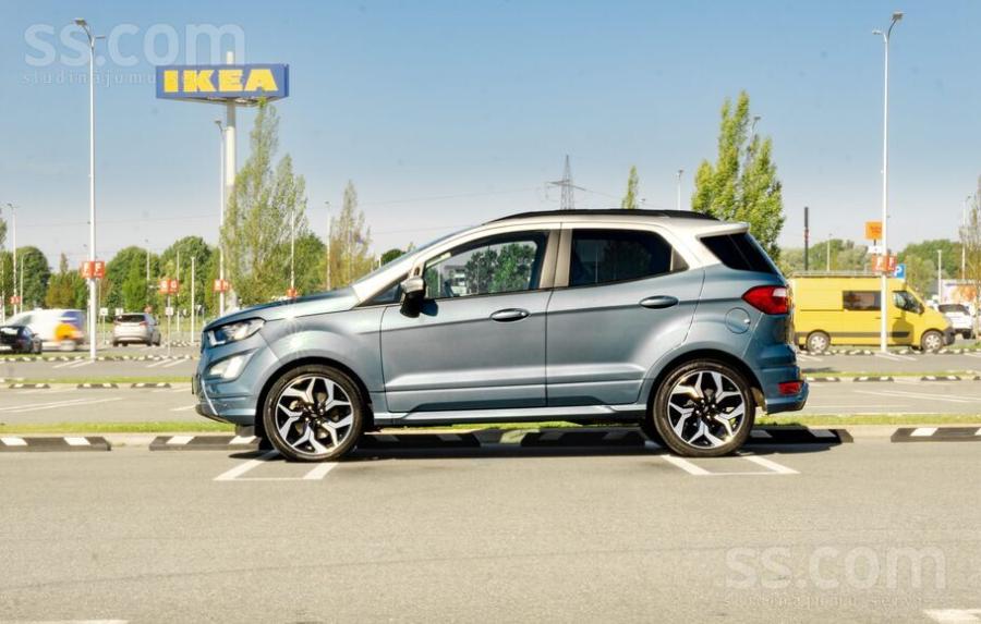 Blue Ford EcoSport 2019 in Riga, with an engine capacity of 1.00 L and mileage of 55 thousand km for 11990 €, photo 6 on AUTOMOTO.COM.LV
