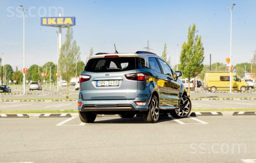 Blue Ford EcoSport 2019 in Riga, with an engine capacity of 1.00 L and mileage of 55 thousand km for 11990 €, photo 7 on AUTOMOTO.COM.LV