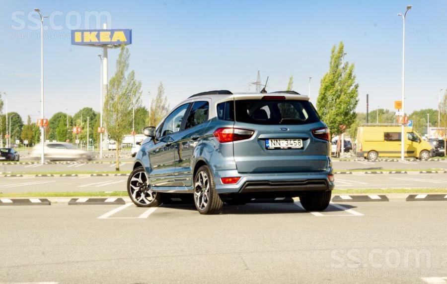 Blue Ford EcoSport 2019 in Riga, with an engine capacity of 1.00 L and mileage of 55 thousand km for 11990 €, photo 9 on AUTOMOTO.COM.LV