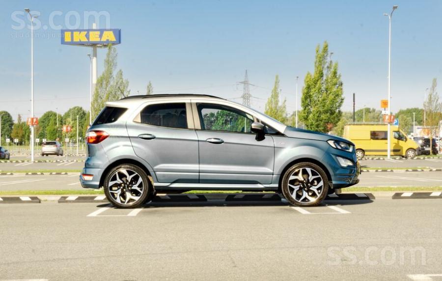 Blue Ford EcoSport 2019 in Riga, with an engine capacity of 1.00 L and mileage of 55 thousand km for 11990 €, photo 10 on AUTOMOTO.COM.LV