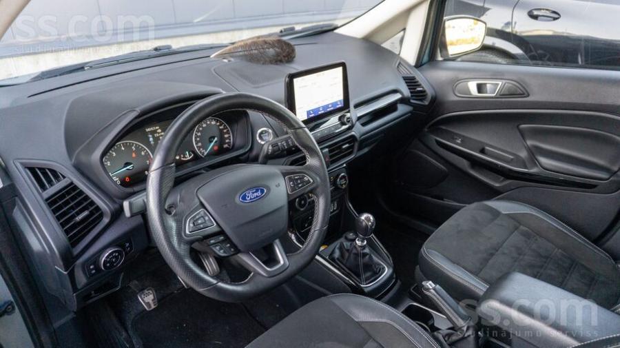 Blue Ford EcoSport 2019 in Riga, with an engine capacity of 1.00 L and mileage of 55 thousand km for 11990 €, photo 11 on AUTOMOTO.COM.LV