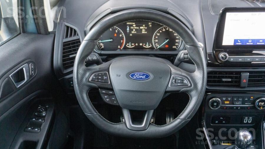 Blue Ford EcoSport 2019 in Riga, with an engine capacity of 1.00 L and mileage of 55 thousand km for 11990 €, photo 15 on AUTOMOTO.COM.LV
