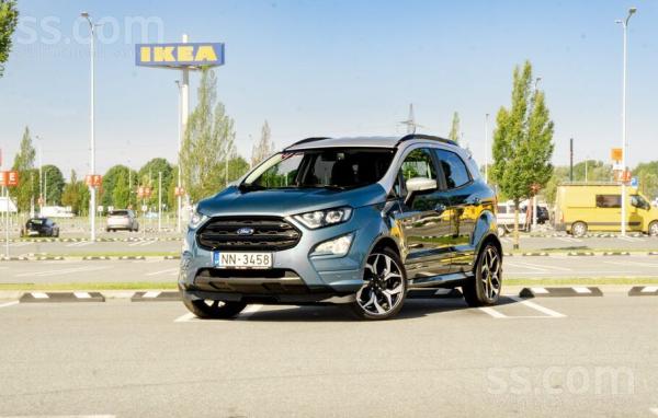 Синий Форд Экоспорт 2019 в Рига, объемом двигателя 1.00 л и пробегом 55 тыс. км за 10590 €, фото 1 на AUTOMOTO.COM.LV