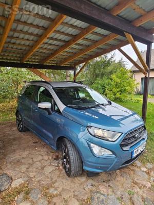 Blue Ford EcoSport 2019 in Riga, with an engine capacity of 1.00 L and mileage of 55 thousand km for 9998 €, photo  on AUTOMOTO.COM.LV