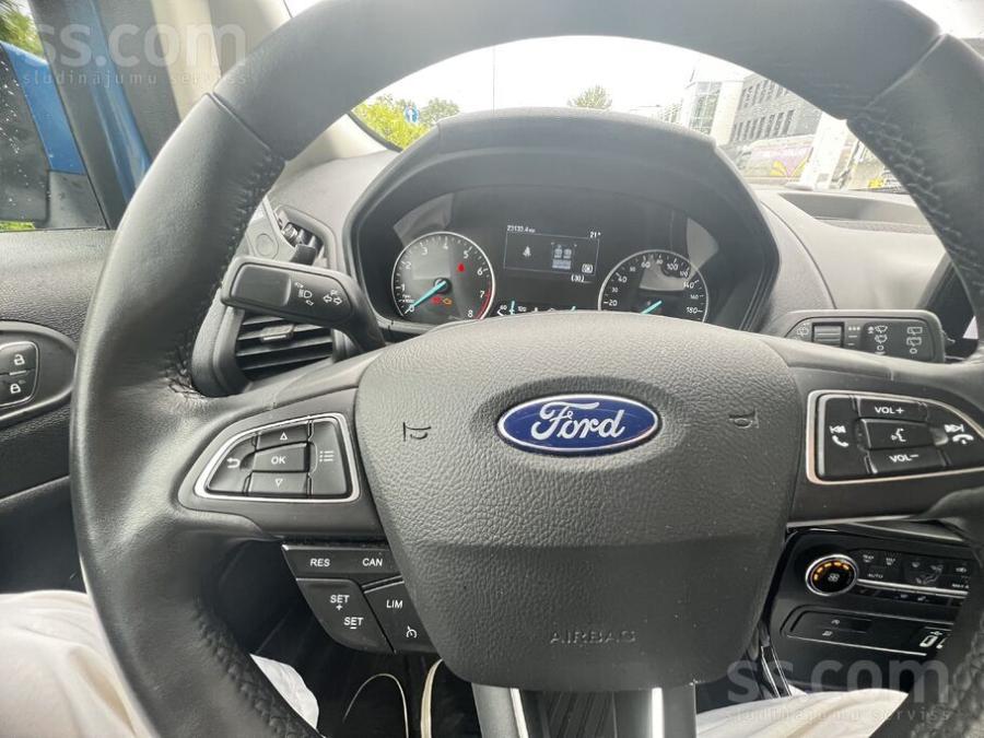 Zils Ford EcoSport 2022 Rīga, ar dzinēja tilpumu 1.00 L un nobraukumu 24 tūkst. km par 15600 €, foto 10 vietnē AUTOMOTO.COM.LV