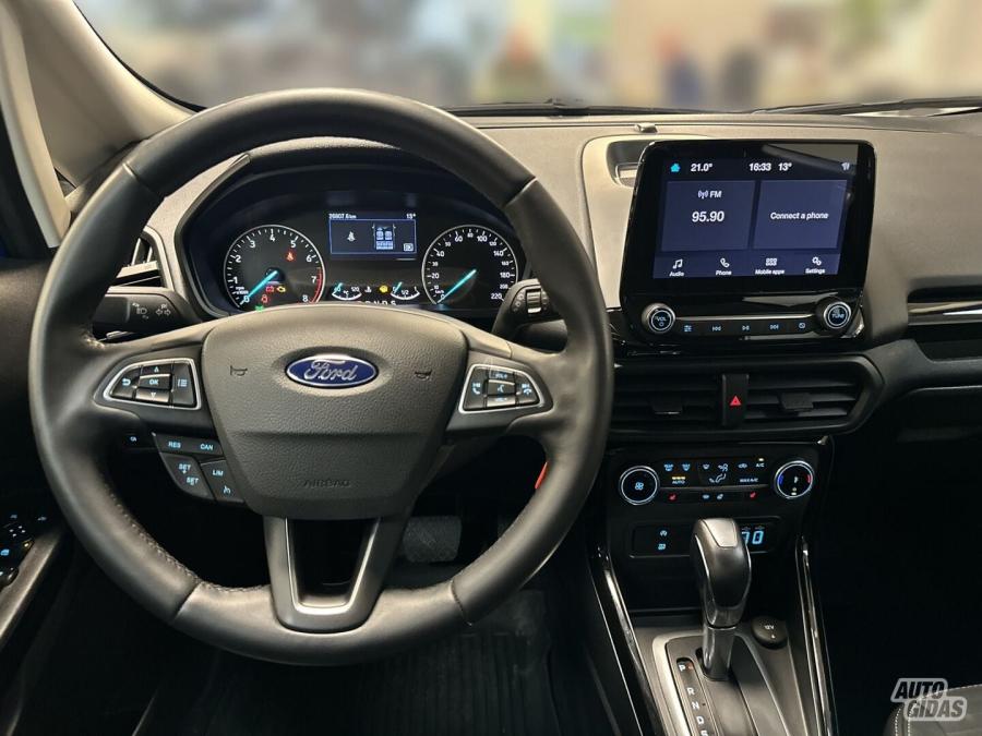 Blue Ford EcoSport 2022 in Vilnius, with an engine capacity of 1.00 L and mileage of 27 thousand km for 15000 €, photo 17 on AUTOMOTO.COM.LV