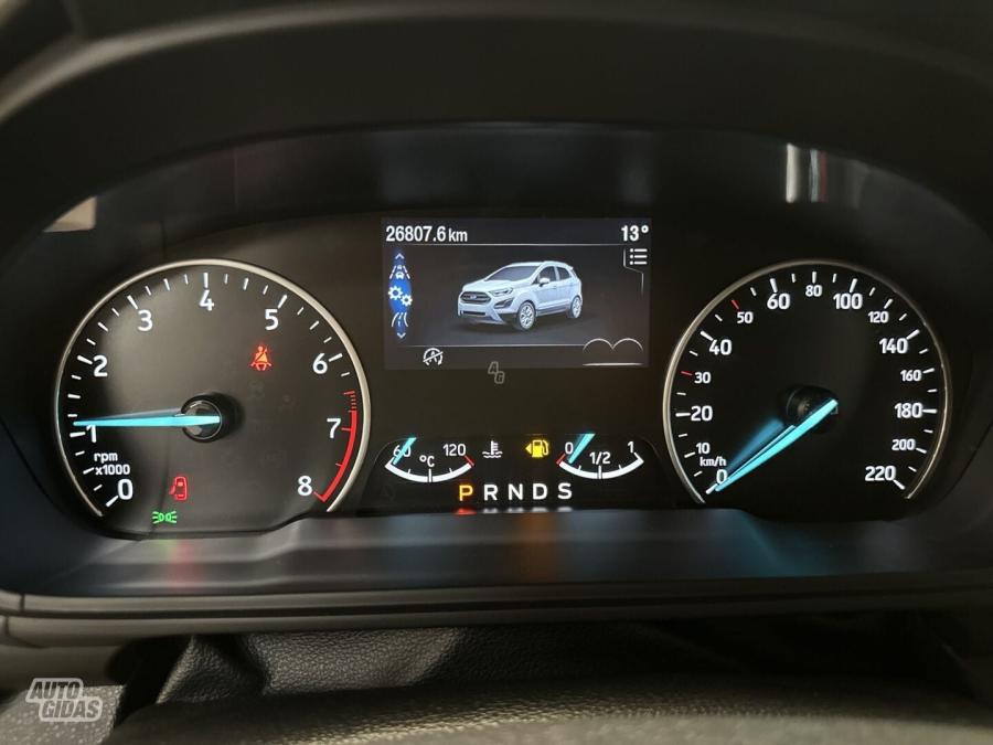 Blue Ford EcoSport 2022 in Vilnius, with an engine capacity of 1.00 L and mileage of 27 thousand km for 15000 €, photo 18 on AUTOMOTO.COM.LV