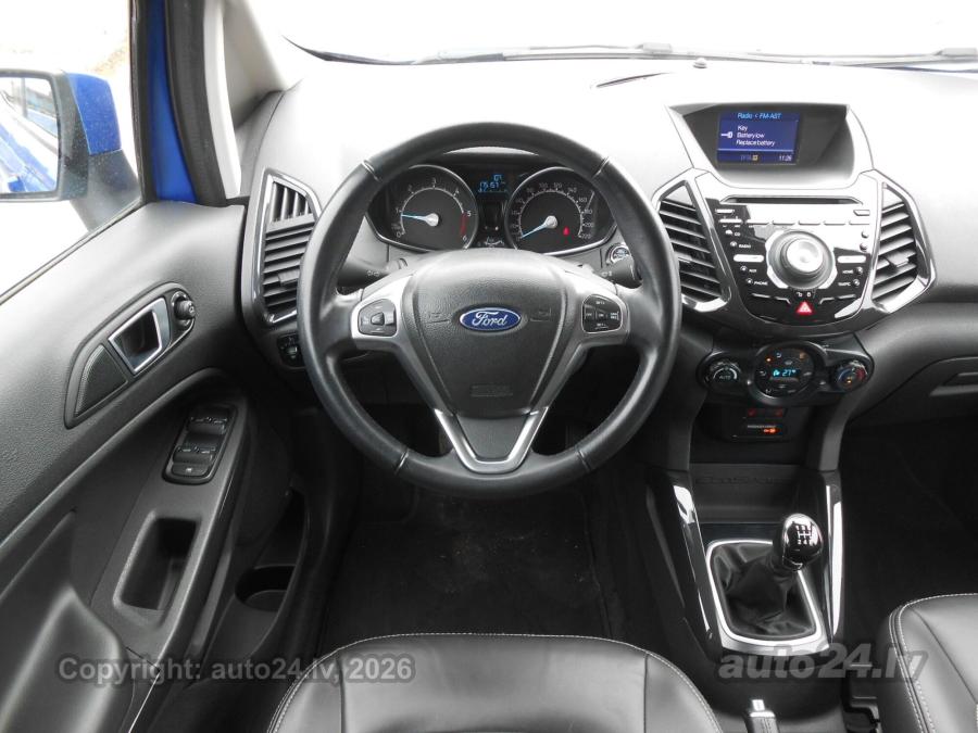 Zils Ford EcoSport 2017 Viljandi, ar dzinēja tilpumu 1.50 L un nobraukumu 176 tūkst. km par 8990 €, foto 6 vietnē AUTOMOTO.COM.LV