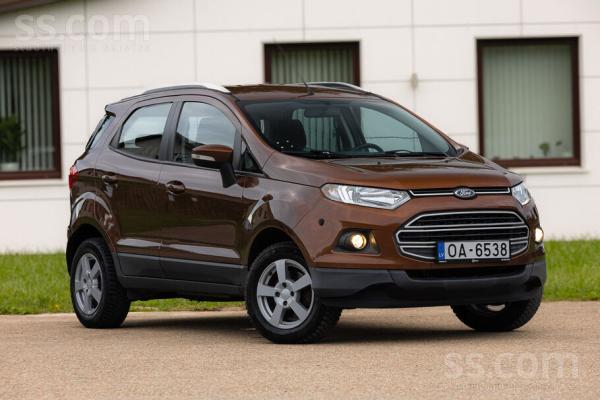 Brown Ford EcoSport 2016 in Jelgava, with an engine capacity of 1.00 L and mileage of 145 thousand km for 7999 €, photo 3 on AUTOMOTO.COM.LV