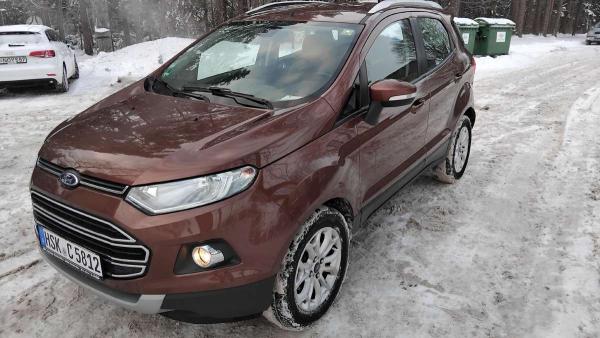Brown Ford EcoSport 2016 in Utena, with an engine capacity of 1.00 L and mileage of 160 thousand km for 6500 €, photo 1 on AUTOMOTO.COM.LV
