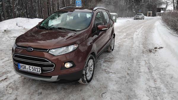 Brown Ford EcoSport 2016 in Utena, with an engine capacity of 1.00 L and mileage of 160 thousand km for 6500 €, photo 5 on AUTOMOTO.COM.LV