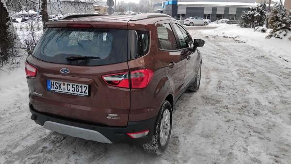 Brown Ford EcoSport 2016 in Utena, with an engine capacity of 1.00 L and mileage of 160 thousand km for 6500 €, photo 6 on AUTOMOTO.COM.LV