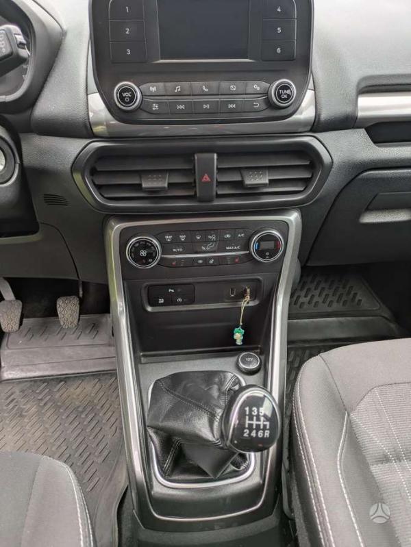 Brown Ford EcoSport 2019 in Jonava, with an engine capacity of 1.00 L and mileage of 84 thousand km for 10500 €, photo 8 on AUTOMOTO.COM.LV