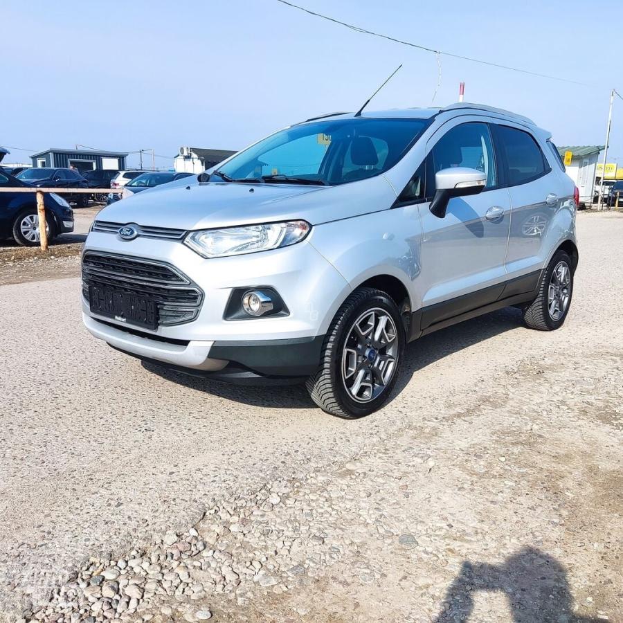 Grey Ford EcoSport 2016 in Vilnius, with an engine capacity of 1.00 L and mileage of 155 thousand km for 6500 €, photo 1 on AUTOMOTO.COM.LV