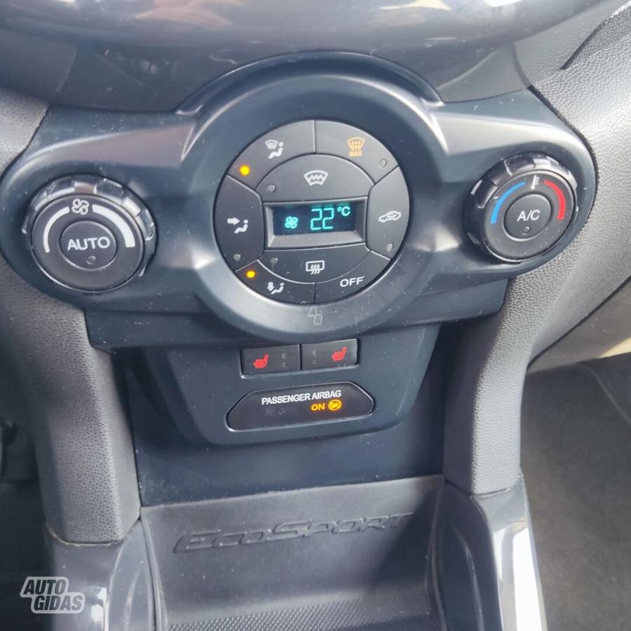 Grey Ford EcoSport 2016 in Vilnius, with an engine capacity of 1.00 L and mileage of 155 thousand km for 6500 €, photo 14 on AUTOMOTO.COM.LV