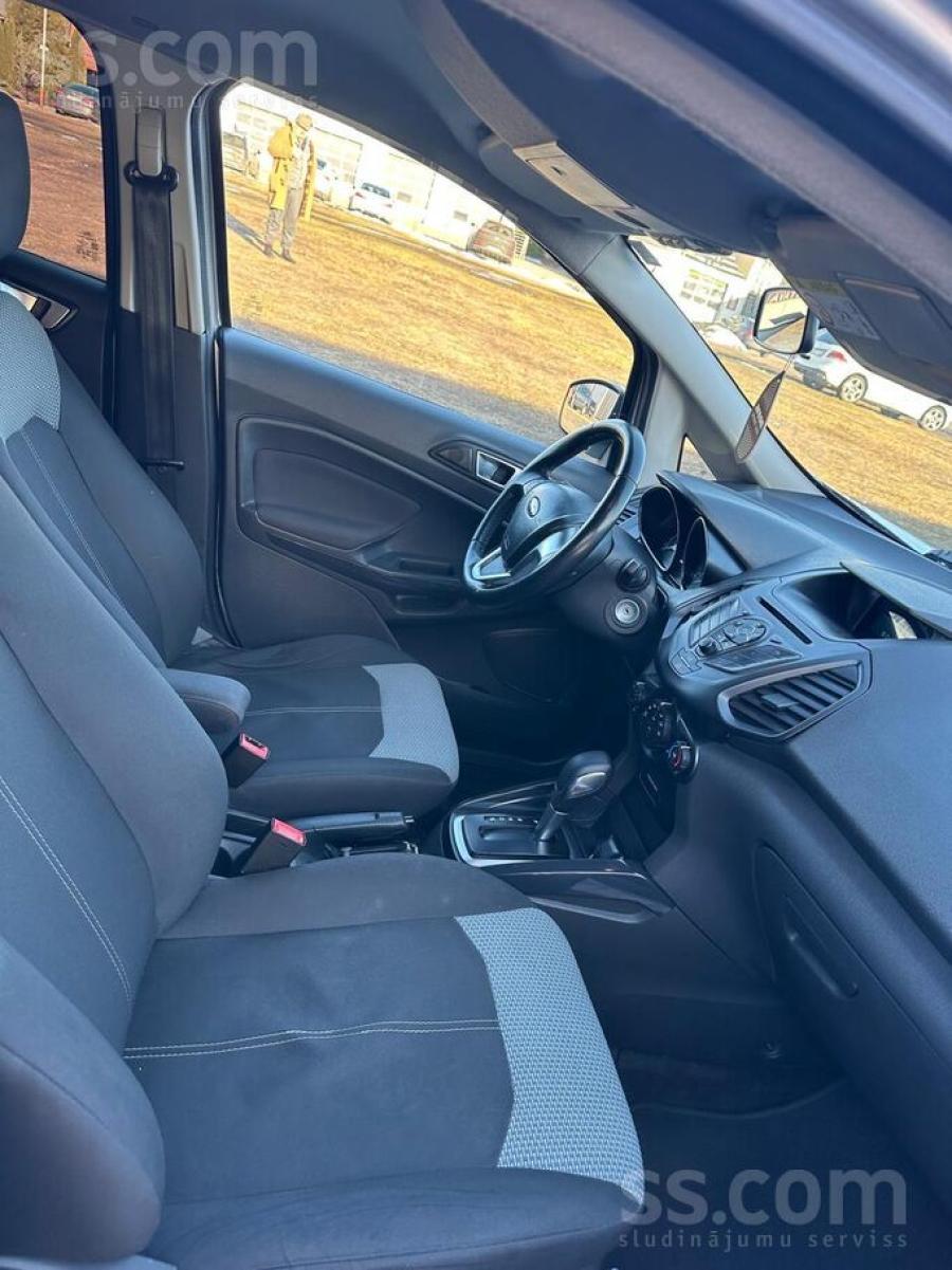 Grey Ford EcoSport 2016 in Riga, with an engine capacity of 1.50 L and mileage of 111 thousand km for 6100 €, photo 4 on AUTOMOTO.COM.LV