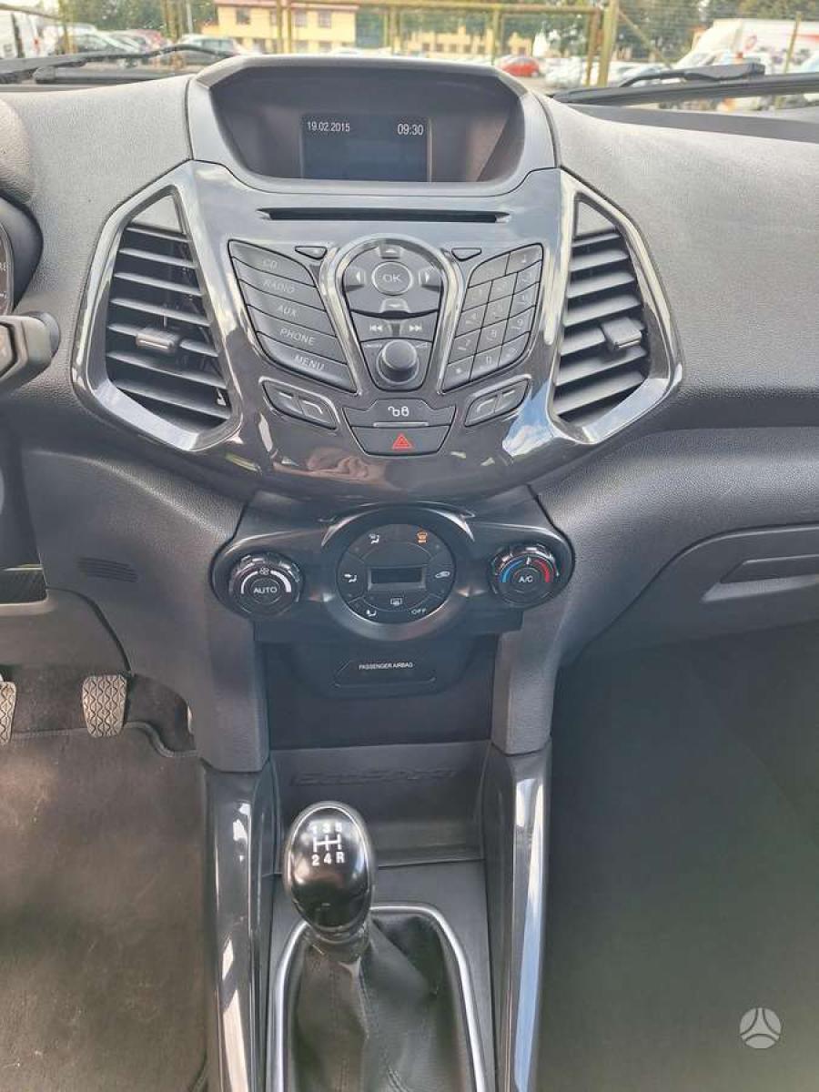 Grey Ford EcoSport 2016 in Taurage, with an engine capacity of 1.00 L and mileage of 166 thousand km for 4700 €, photo 12 on AUTOMOTO.COM.LV