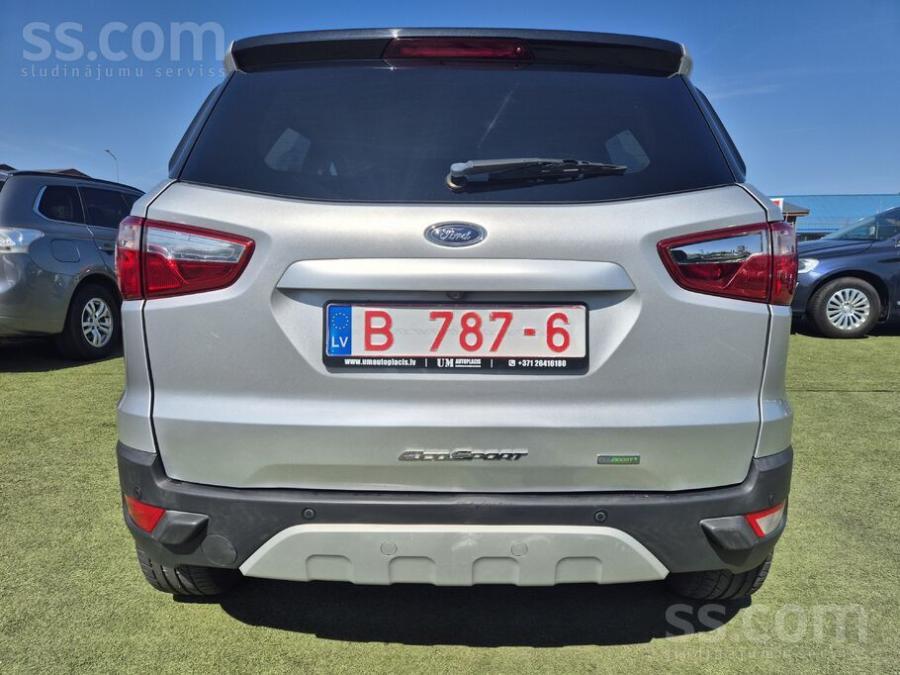 Pelēks Ford EcoSport 2017 Liepāja, ar dzinēja tilpumu 1.00 L un nobraukumu 100 tūkst. km par 6900 €, foto 7 vietnē AUTOMOTO.COM.LV