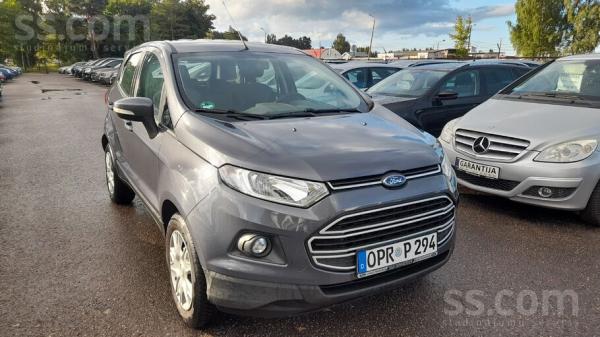 Grey Ford EcoSport 2017 in Riga, with an engine capacity of 1.50 L and mileage of 121 thousand km for 7100 €, photo 2 on AUTOMOTO.COM.LV