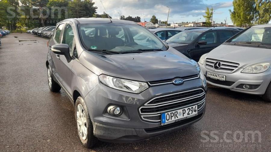 Pelēks Ford EcoSport 2017 Rīga, ar dzinēja tilpumu 1.50 L un nobraukumu 121 tūkst. km par 7100 €, foto 3 vietnē AUTOMOTO.COM.LV