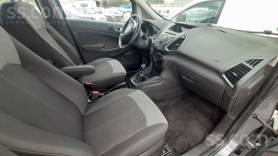 Pelēks Ford EcoSport 2017 Rīga, ar dzinēja tilpumu 1.50 L un nobraukumu 121 tūkst. km par 7100 €, foto 15 vietnē AUTOMOTO.COM.LV