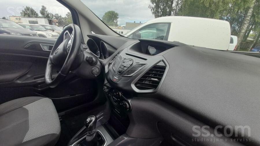Pelēks Ford EcoSport 2017 Rīga, ar dzinēja tilpumu 1.50 L un nobraukumu 121 tūkst. km par 7100 €, foto 16 vietnē AUTOMOTO.COM.LV