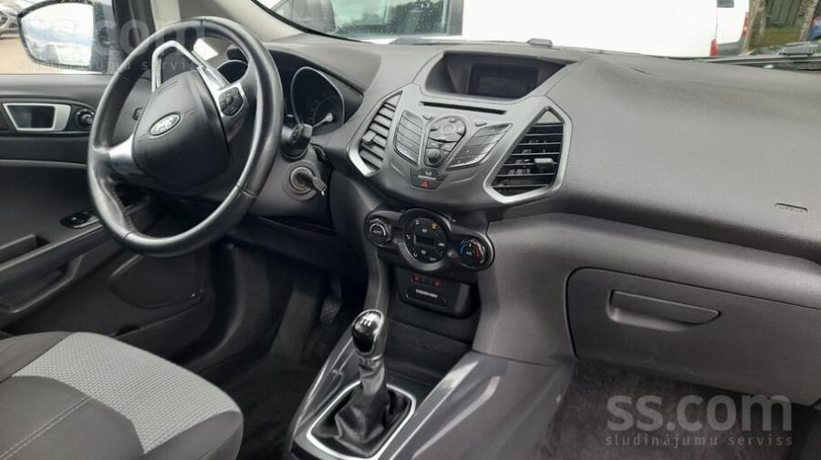 Pelēks Ford EcoSport 2017 Rīga, ar dzinēja tilpumu 1.50 L un nobraukumu 121 tūkst. km par 7100 €, foto 22 vietnē AUTOMOTO.COM.LV