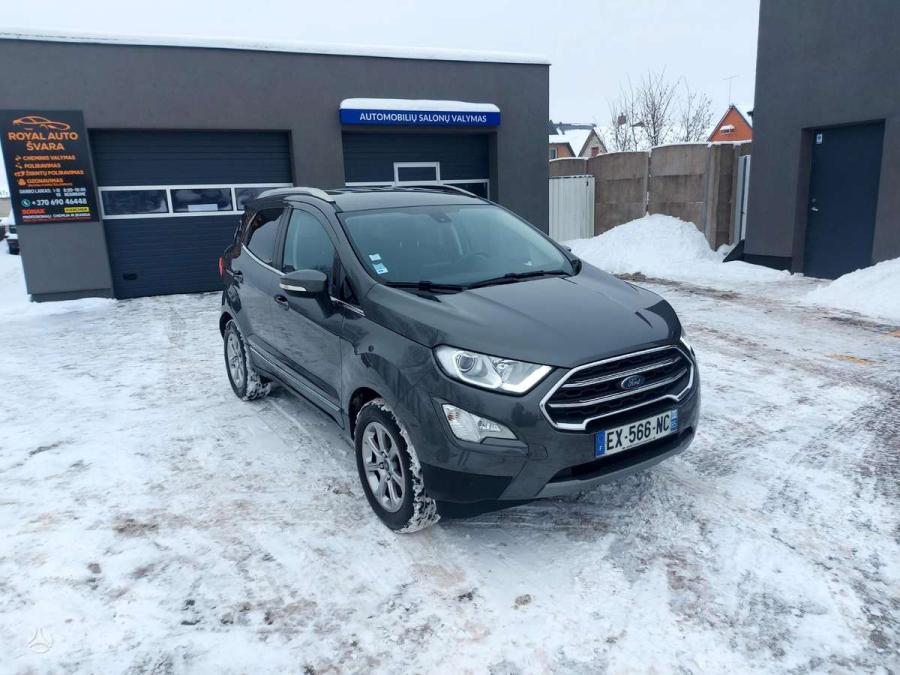 Pelēks Ford EcoSport 2018 Tauragė, ar dzinēja tilpumu 1.00 L un nobraukumu 98 tūkst. km par 6400 €, foto 2 vietnē AUTOMOTO.COM.LV
