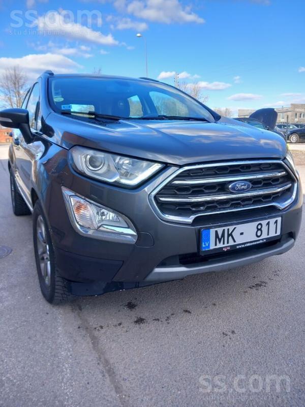 Pelēks Ford EcoSport 2018 Cēsis, ar dzinēja tilpumu 1.50 L un nobraukumu 189 tūkst. km par 8990 €, foto 1 vietnē AUTOMOTO.COM.LV