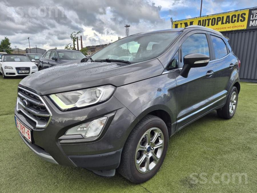 Pelēks Ford EcoSport 2018 Liepāja, ar dzinēja tilpumu 1.00 L un nobraukumu 119 tūkst. km par 8600 €, foto 1 vietnē AUTOMOTO.COM.LV
