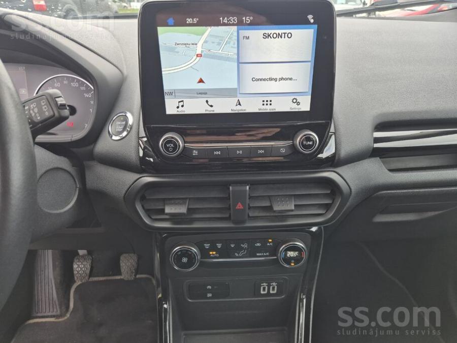 Pelēks Ford EcoSport 2018 Liepāja, ar dzinēja tilpumu 1.00 L un nobraukumu 119 tūkst. km par 8600 €, foto 14 vietnē AUTOMOTO.COM.LV