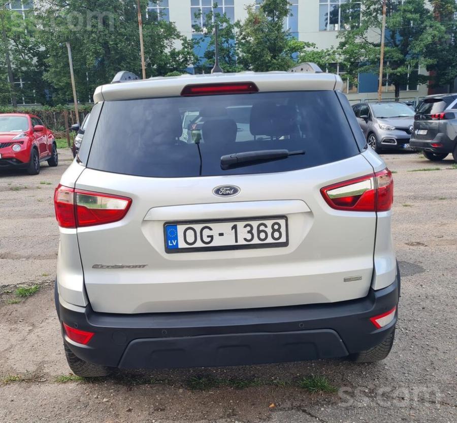 Pelēks Ford EcoSport 2018 Jelgava, ar dzinēja tilpumu 1.00 L un nobraukumu 0 tūkst. km par 7490 €, foto 9 vietnē AUTOMOTO.COM.LV
