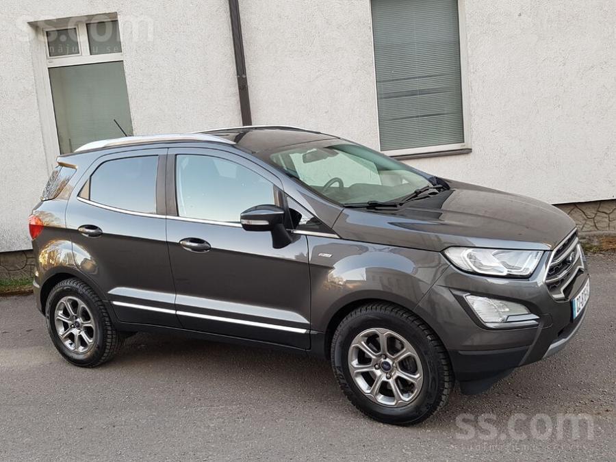 Grey Ford EcoSport 2020 in Riga, with an engine capacity of 1.00 L and mileage of 92 thousand km for 8150 €, photo 1 on AUTOMOTO.COM.LV