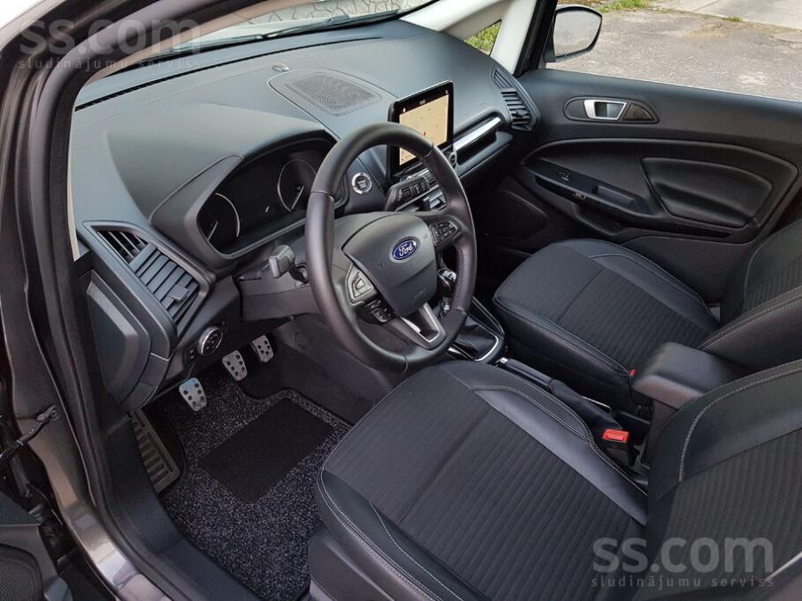 Grey Ford EcoSport 2020 in Riga, with an engine capacity of 1.00 L and mileage of 92 thousand km for 8150 €, photo 12 on AUTOMOTO.COM.LV