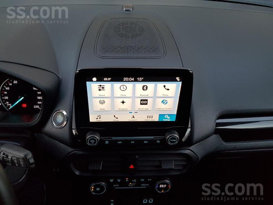 Grey Ford EcoSport 2020 in Riga, with an engine capacity of 1.00 L and mileage of 92 thousand km for 8150 €, photo 19 on AUTOMOTO.COM.LV