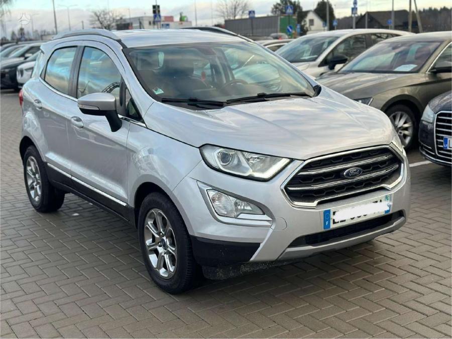 Grey Ford EcoSport 2018 in Taurage, with an engine capacity of 1.50 L and mileage of 159 thousand km for 8200 €, photo 2 on AUTOMOTO.COM.LV