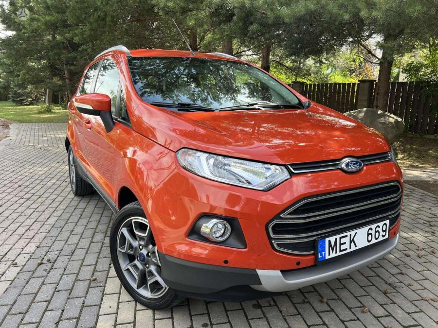 Oranžs Ford EcoSport 2015 Viļņa, ar dzinēja tilpumu 1.50 L un nobraukumu 159 tūkst. km par 6450 €, foto 4 vietnē AUTOMOTO.COM.LV