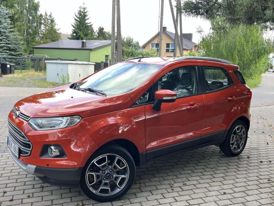 Oranžs Ford EcoSport 2015 Viļņa, ar dzinēja tilpumu 1.50 L un nobraukumu 159 tūkst. km par 6450 €, foto 5 vietnē AUTOMOTO.COM.LV