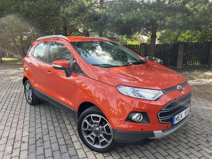 Oranžs Ford EcoSport 2015 Viļņa, ar dzinēja tilpumu 1.50 L un nobraukumu 159 tūkst. km par 6450 €, foto 6 vietnē AUTOMOTO.COM.LV