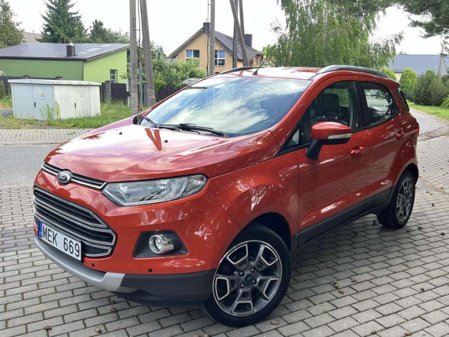 Oranžs Ford EcoSport 2015 Viļņa, ar dzinēja tilpumu 1.50 L un nobraukumu 159 tūkst. km par 6450 €, foto 15 vietnē AUTOMOTO.COM.LV