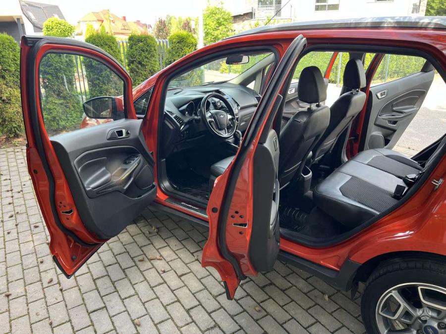 Oranžs Ford EcoSport 2015 Viļņa, ar dzinēja tilpumu 1.50 L un nobraukumu 159 tūkst. km par 6450 €, foto 23 vietnē AUTOMOTO.COM.LV