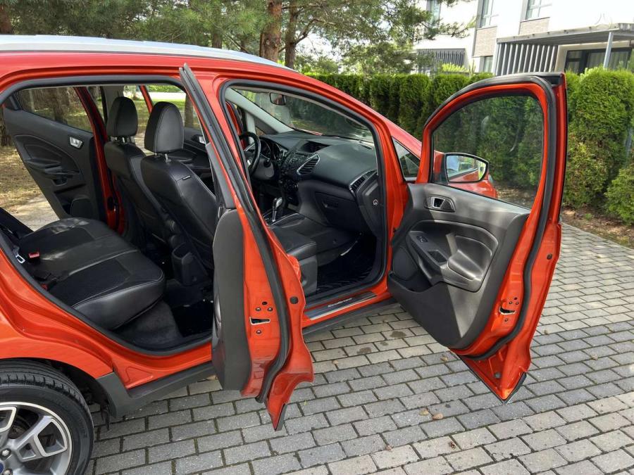 Oranžs Ford EcoSport 2015 Viļņa, ar dzinēja tilpumu 1.50 L un nobraukumu 159 tūkst. km par 6450 €, foto 24 vietnē AUTOMOTO.COM.LV