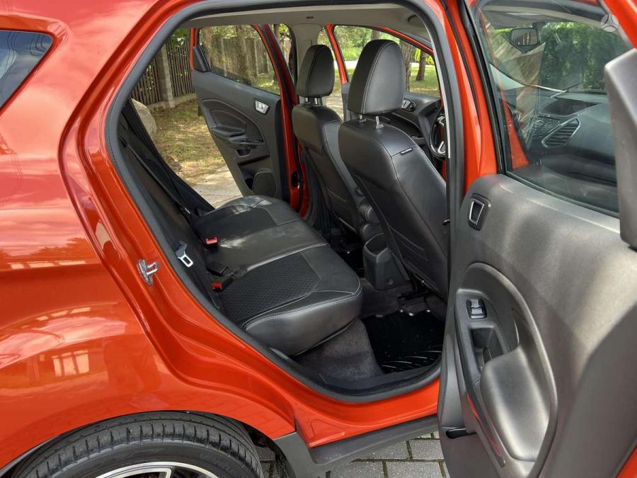 Oranžs Ford EcoSport 2015 Viļņa, ar dzinēja tilpumu 1.50 L un nobraukumu 159 tūkst. km par 6450 €, foto 26 vietnē AUTOMOTO.COM.LV