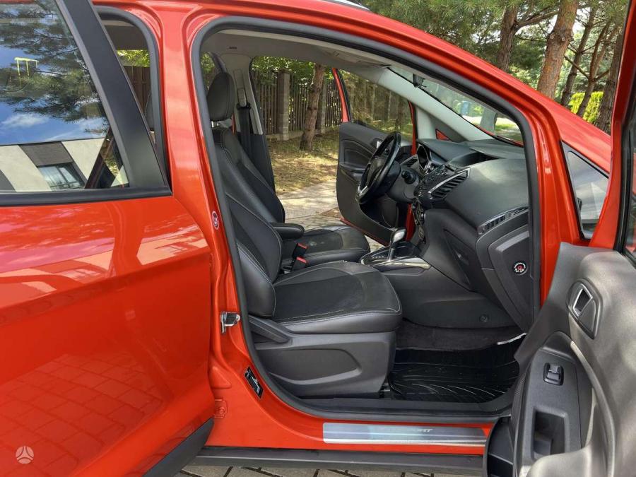 Oranžs Ford EcoSport 2015 Viļņa, ar dzinēja tilpumu 1.50 L un nobraukumu 159 tūkst. km par 6450 €, foto 27 vietnē AUTOMOTO.COM.LV