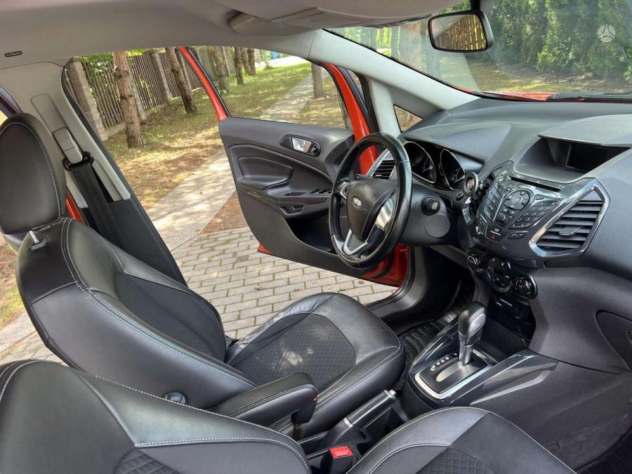 Oranžs Ford EcoSport 2015 Viļņa, ar dzinēja tilpumu 1.50 L un nobraukumu 159 tūkst. km par 6450 €, foto 28 vietnē AUTOMOTO.COM.LV