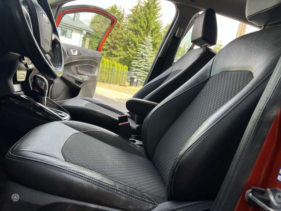 Oranžs Ford EcoSport 2015 Viļņa, ar dzinēja tilpumu 1.50 L un nobraukumu 159 tūkst. km par 6450 €, foto 33 vietnē AUTOMOTO.COM.LV