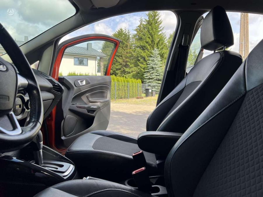 Oranžs Ford EcoSport 2015 Viļņa, ar dzinēja tilpumu 1.50 L un nobraukumu 159 tūkst. km par 6450 €, foto 37 vietnē AUTOMOTO.COM.LV